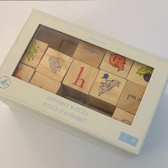 Pottery Barn Kids | Toys | Pottery Barn Kids Alphabet Blocks Set ...